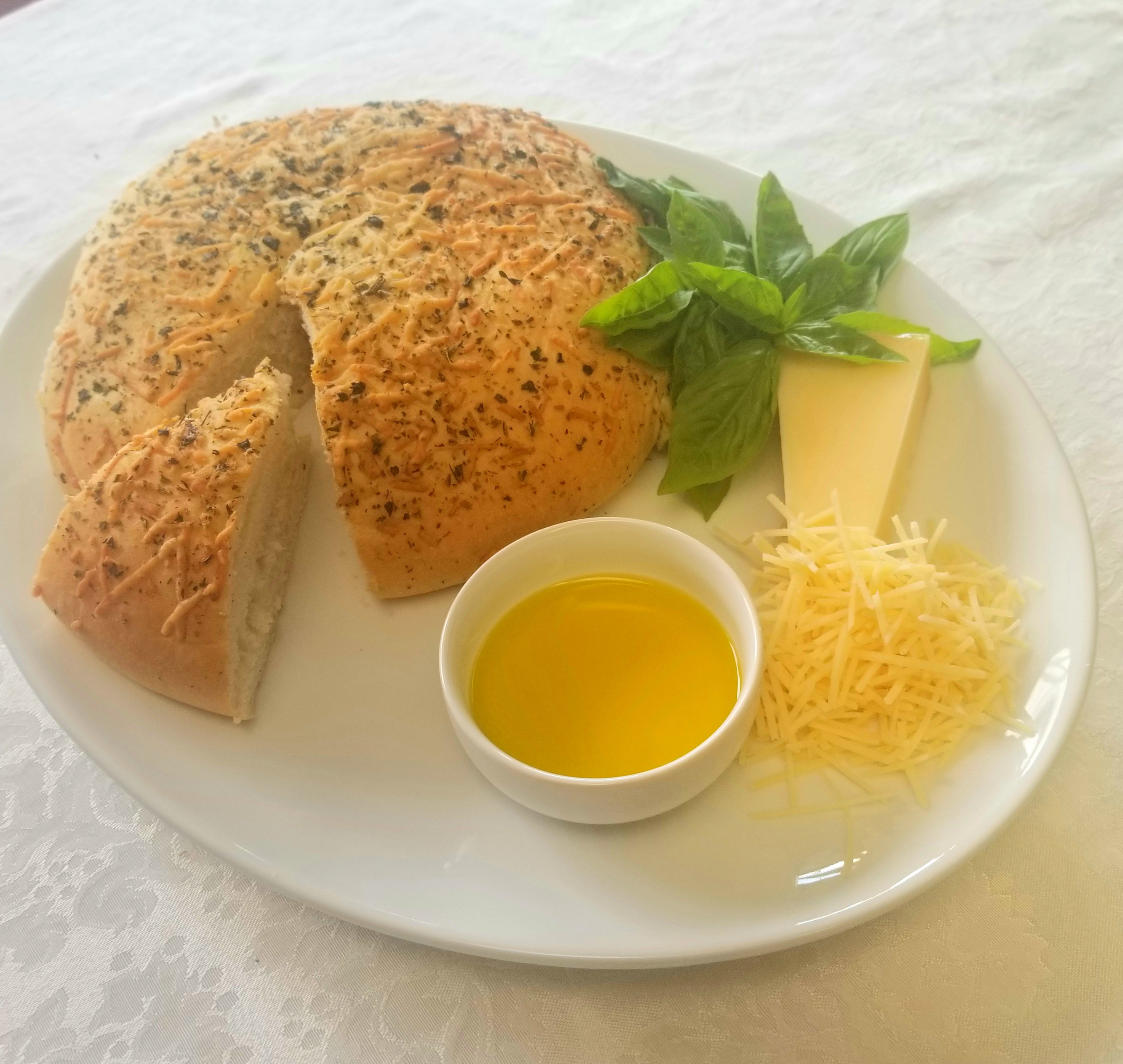 Fresh Basil and Parmesan Focaccia 8" Three Pack – Royal Kitchens ...